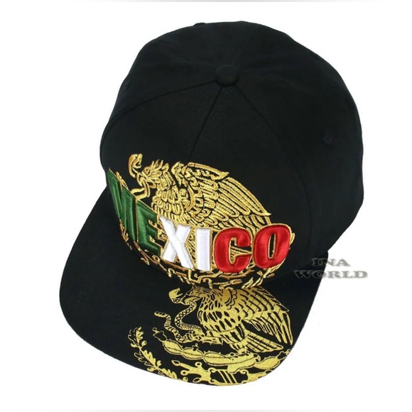 Accessories | Mexico Hat Federal Golden Eagle Logo Embroidered Snapback ...